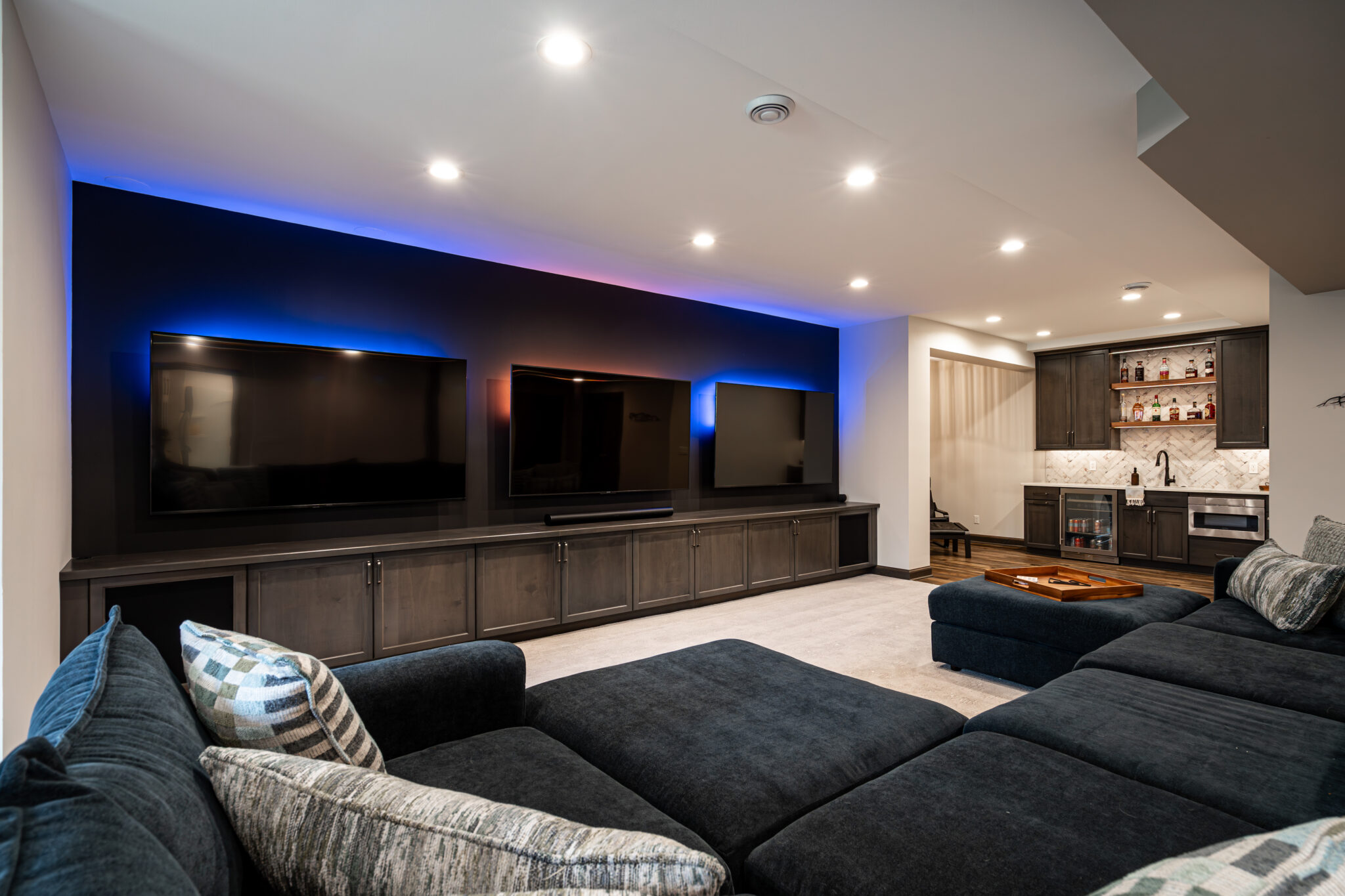 Lower Level Design & Remodel New Berlin | Basement Finishing Waukesha